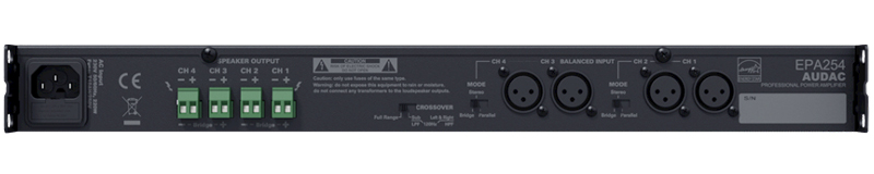 Audac EPA254 - Pro-min professional audio-light-stage equipment