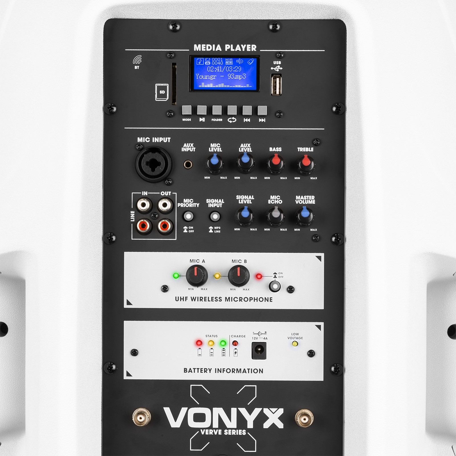 Vonyx VERVE46 White - Pro-min professional audio-light-stage equipment